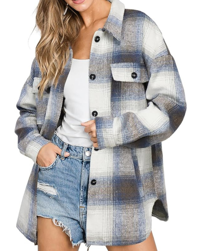 Add a Plaid Shacket Over Any Outfit - A Jetset Journal