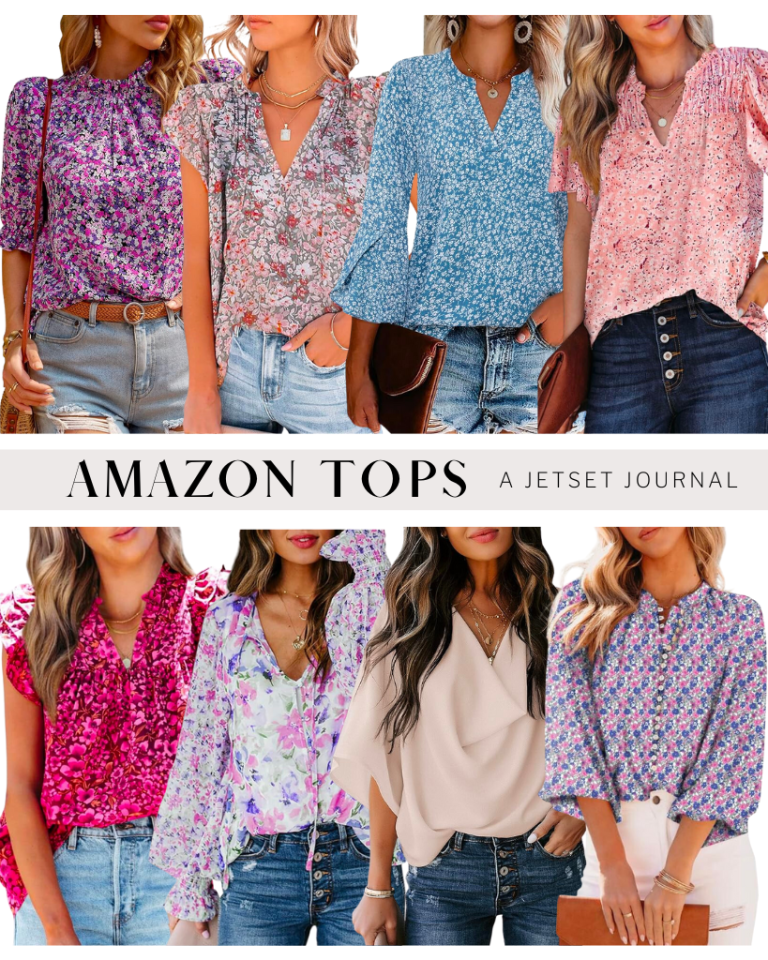 Amazon Tops in Pretty Colors and Florals - A Jetset Journal