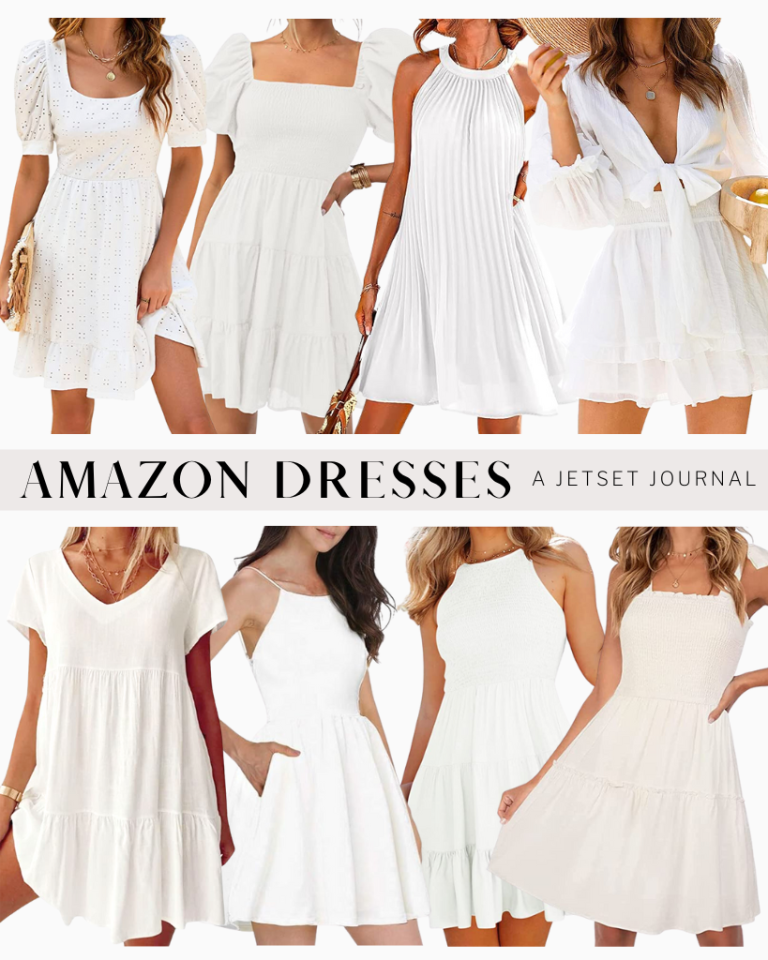 Amazon White Dresses for Spring and Summer- A Jetset Journal