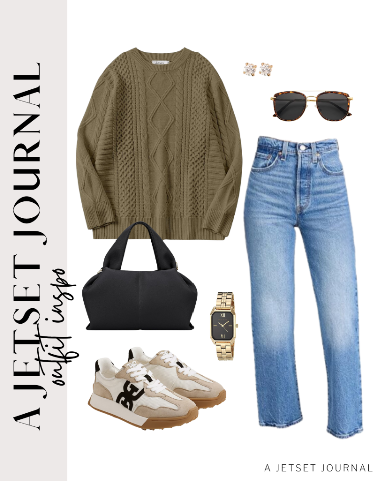 New Cozy Outfits with Chunky Knits and Jeans - A Jetset Journal